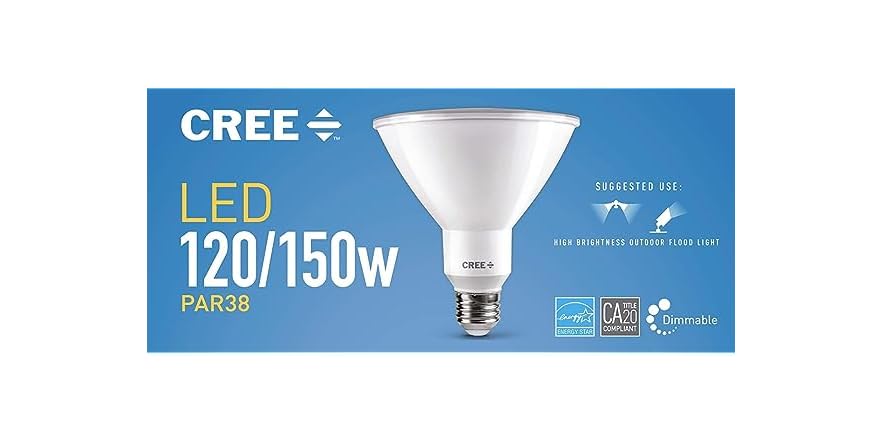 (3PK) Cree 150W Replacement PAR38 FLOOD LED