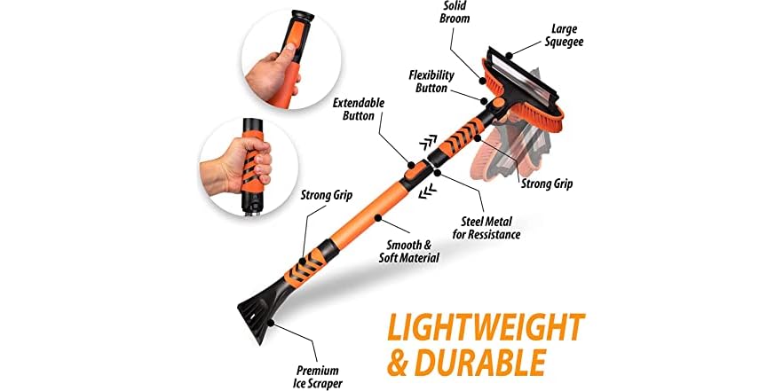 Zone Tech SN0029 35” Extendable Ice Scraper