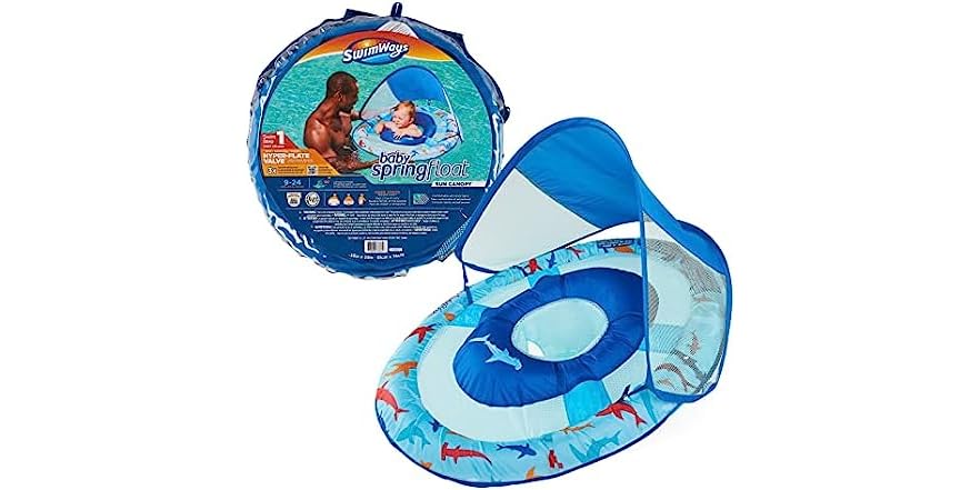 SwimWays Canopy Inflatable Baby Float