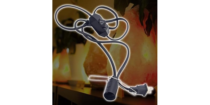 3 Pack Salt Lamp Cords & 9 Bulbs