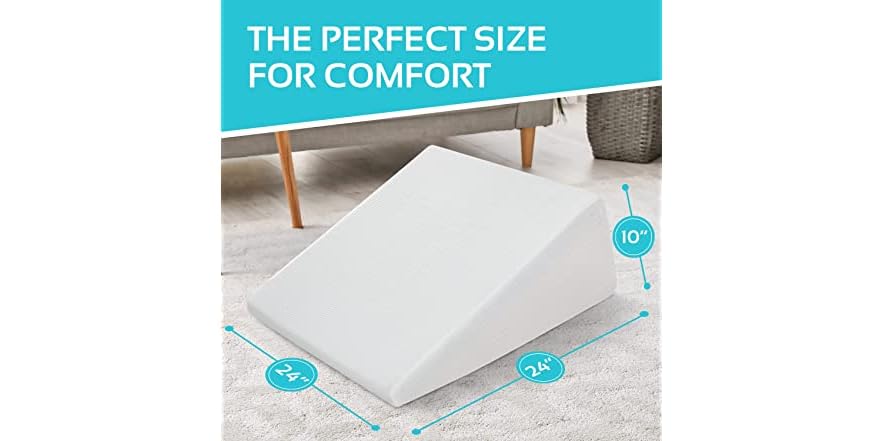 AllSett Health 10" Bed Wedge Pillow