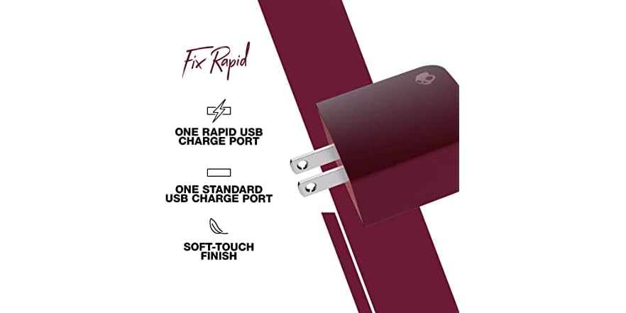 Skullcandy Fix Rapid Dual USB-A Charger Block