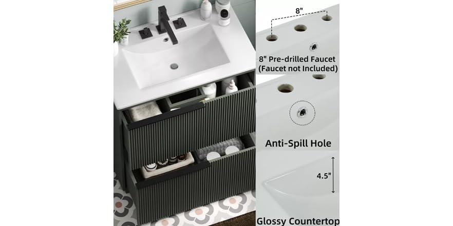 Christopher Knight Home Quillen Modern 30" Vanity