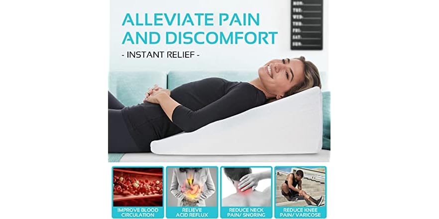 AllSett Health 10" Bed Wedge Pillow