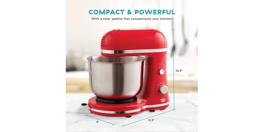 DASH 3.5-Quart Compact Stand Mixer (Open Box)