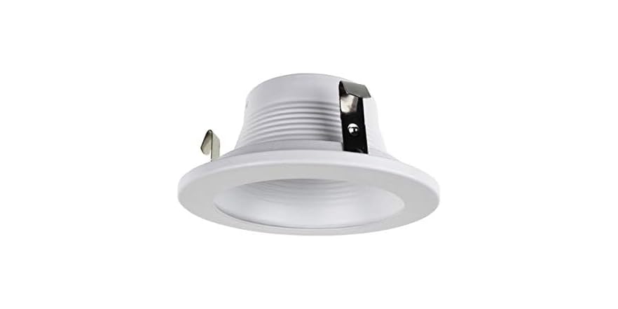 NICOR Lighting 4 inch White Baffle Trim, for 4 inch Housings (19502WH)