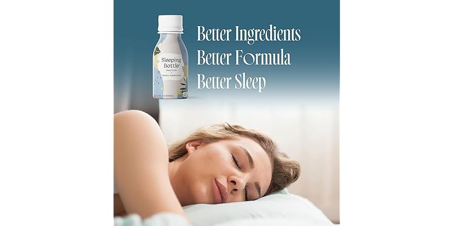 (10 Pack) Sleeping Bottle Melatonin-free Sleep Aid Drink – Cherry