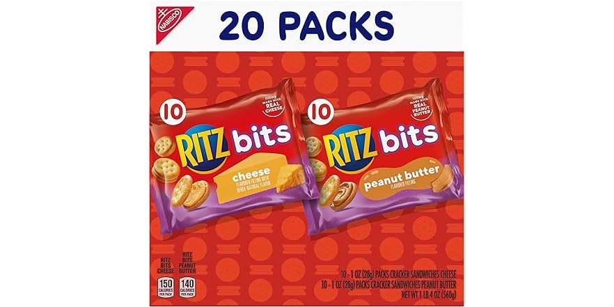 RITZ Bits Variety Pack, 20pk