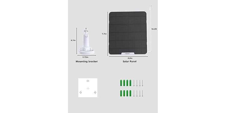 VIZIUUY 6W Solar Panel