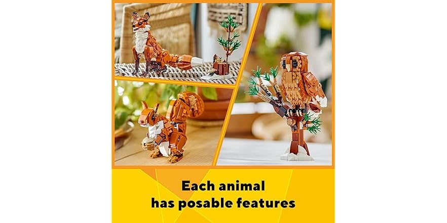LEGO Creator 3 in 1 Forest Animals Red Fox Toys