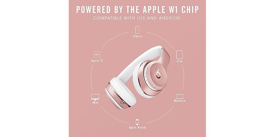 APPLE MX442LL/A Beats Solo 3 Rose Gold Rose Gold (Open Box)