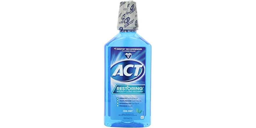 ACT Restoring Mouthwash, Cool Splash Mint