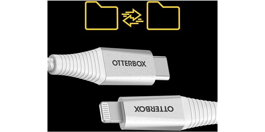 (Value Packs) Otterbox Premium Pro Fast Charge Lightning to USB-C Cable