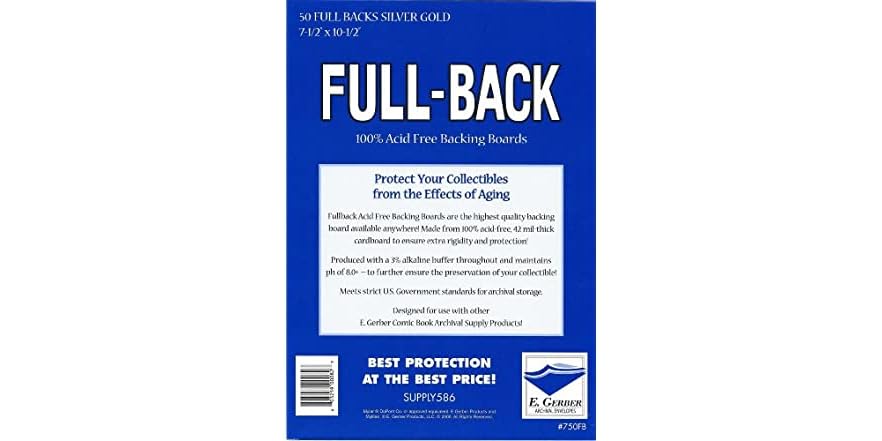 Comic Book Backing Boards