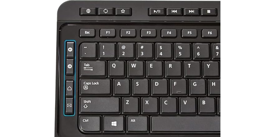 Amazon Basics Wireless Full Size Computer Keyboard and Mouse Combo