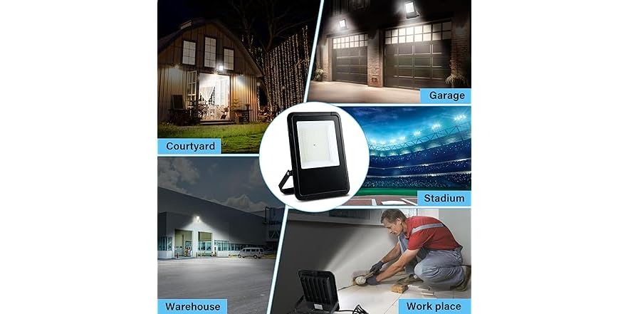 Simple Deluxe 2 Pack LED Flood Lights Outdoor