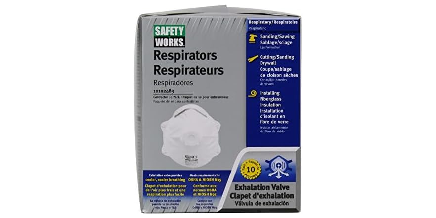 Safety Works N95 Respirator (4x10 Pack = 40 count)