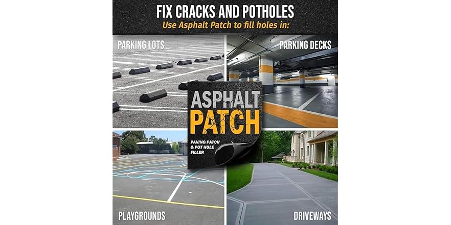 EcoClean Solutions ASPHALT PATCH & POTHOLE FILLER 56 lb P