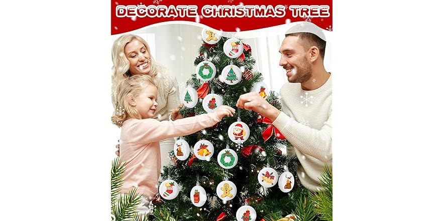 24Pc Clear Plastic Flat Disc Ornaments
