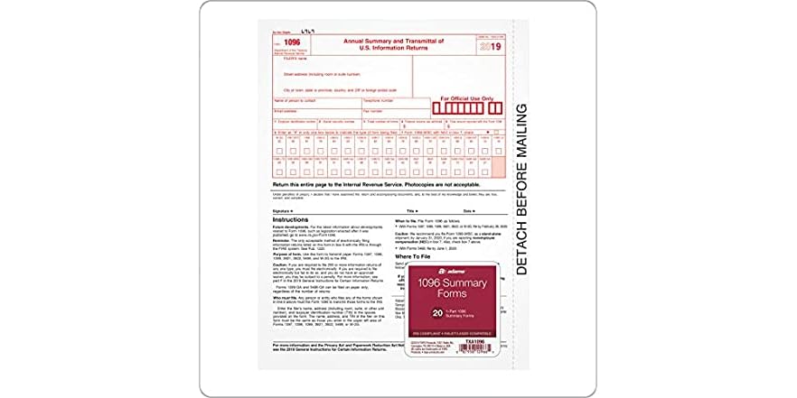 Adams 1096 Forms Transmittal Forms