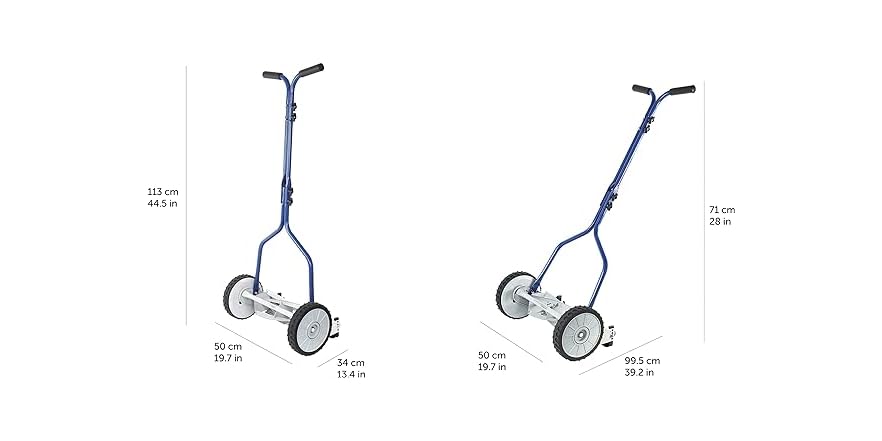 Amazon Basics 14-Inch 4-Blade Push Reel