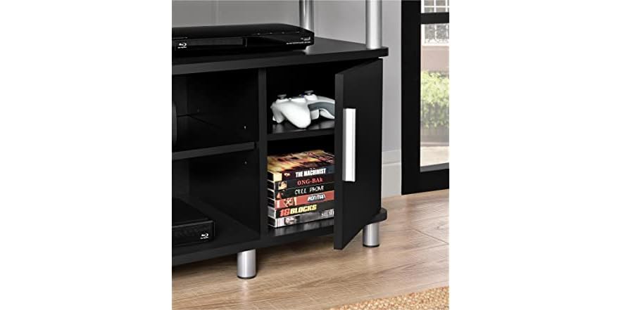 Ameriwood Home TV Stand, Cherry/Black