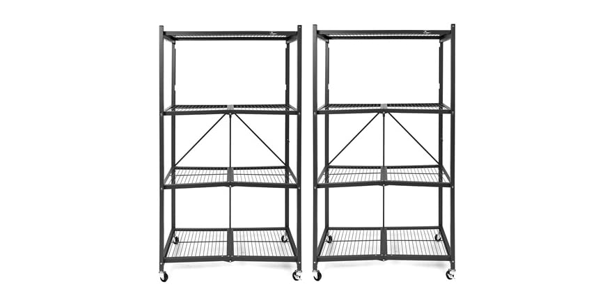 Origami 4-Tier Storage Shelves 2-Pack