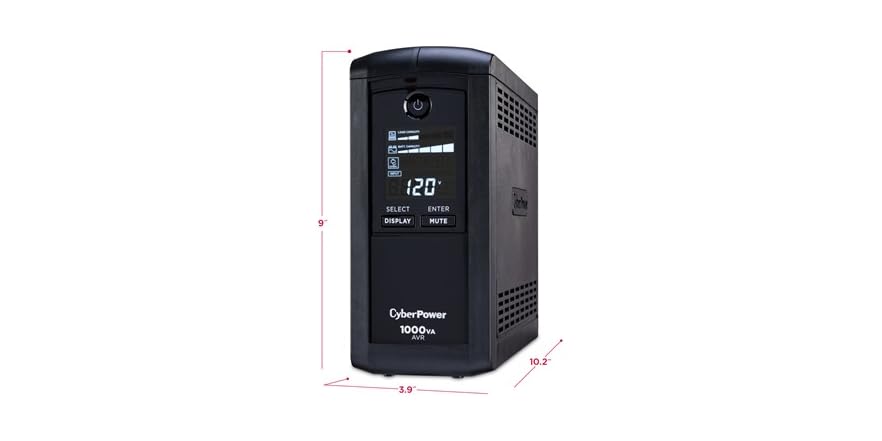 CyberPower 1000VA/600W LCD UPS System