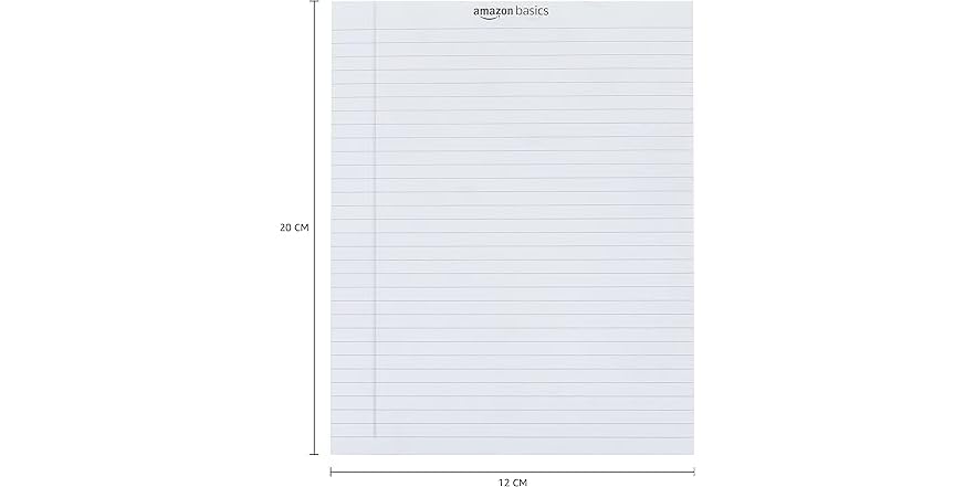 Amazon Basics Narrow Ruled Writing Pad