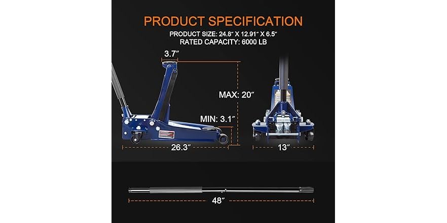 TCE Torin Hydraulic Quick Lift Pump