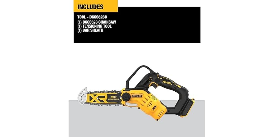 DEWALT DCCS623B 20V MAX Pruning Chainsaw, 8 Inch (Open Box)