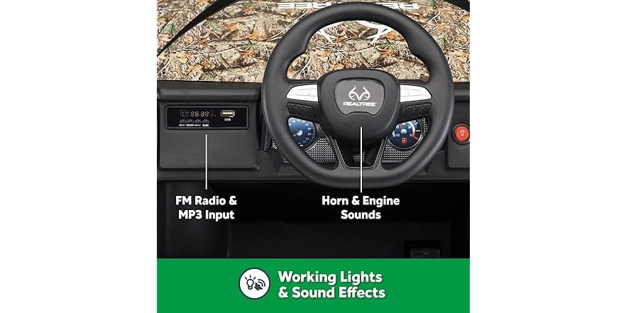 Kid Trax 6V Realtree Whipsaw Kids UTV Ride On