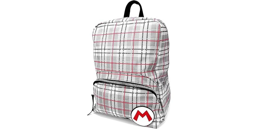 NINTENDO Mario Plaid Backpack