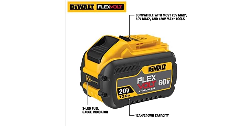 DEWALT DCB612 FLEXVOLT 20V/60V MAX Battery