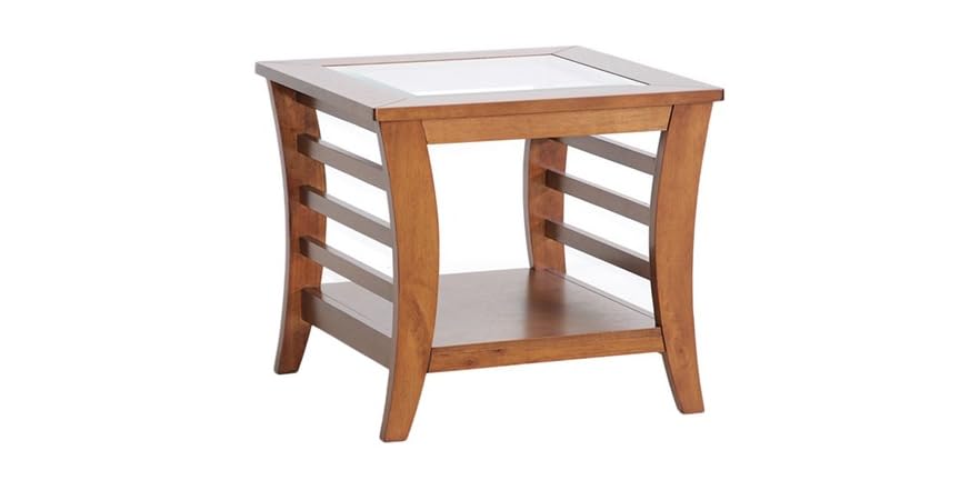 Allison End Table w/Glass Inlay