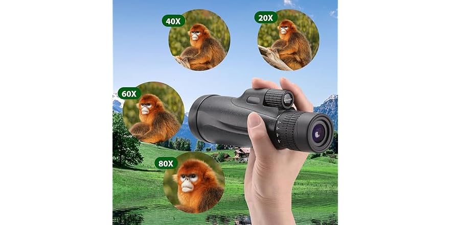80x100 High Powered Monocular Telescope