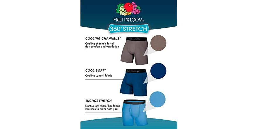 FOTL Men's 360 Boxer Briefs - 5 PK
