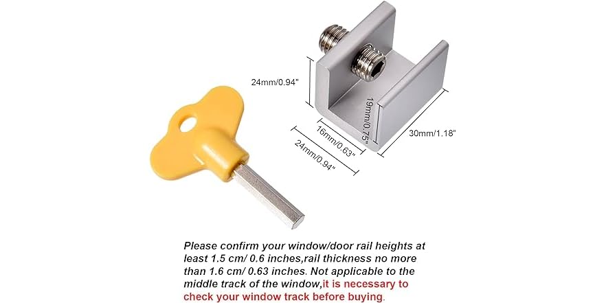 12 Sets Adjustable Sliding Window Locks