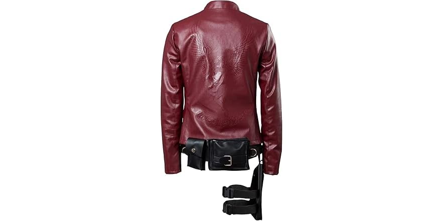 Adult Leather Biker Cosplay Jacket