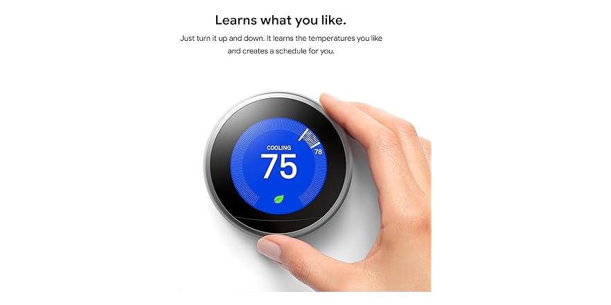 nest NEST T3007ES Nest Smart Learning Thermostat 3rd Gen st