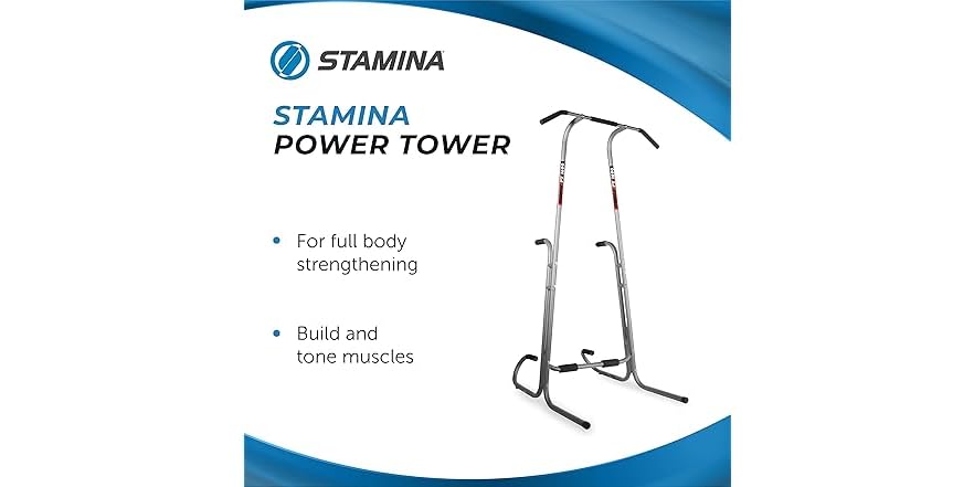 Stamina Power Tower Dip Pull Up Bar Station