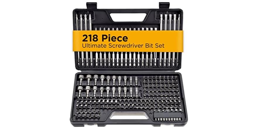 218 Piece Ultimate Screwdriver Bit Set