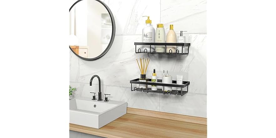 Shower Caddy Shelf Organizer, 2 Pack
