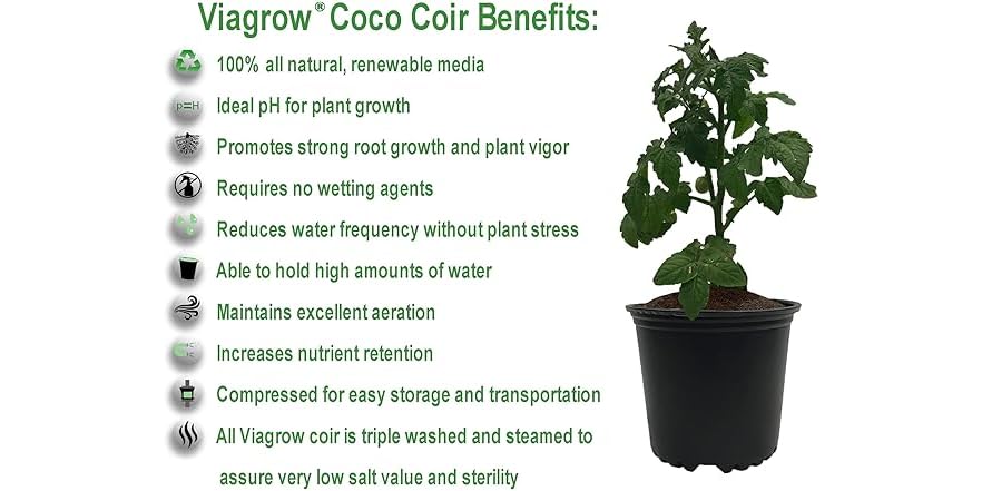 Viagrow VCCB650-3 Coco Coir, 3 Pack
