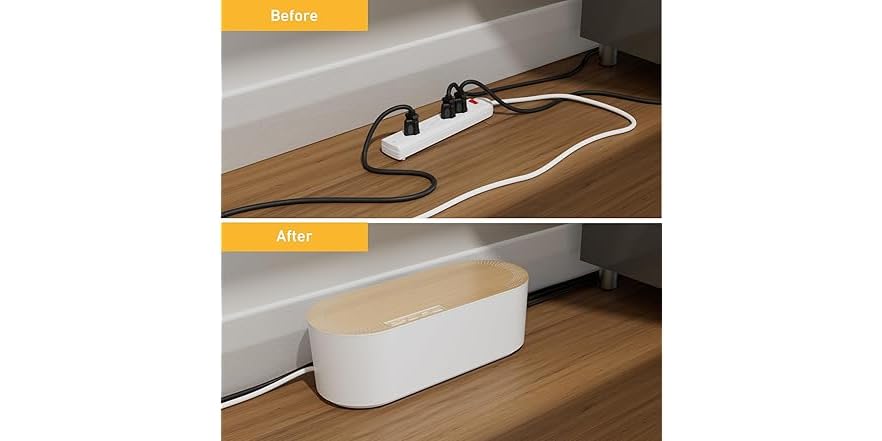 D-Line Cable Box Wood-Lid - Choose Size