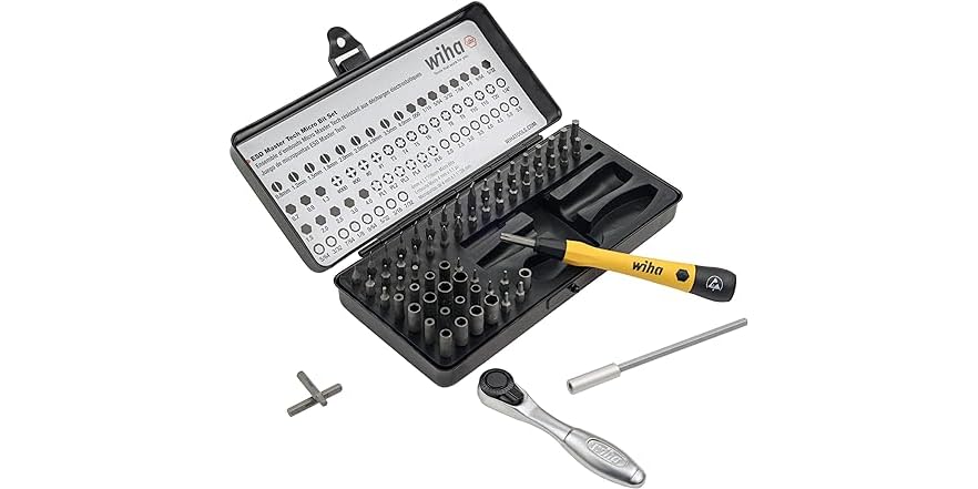 Wiha 75965 65pc ESD Master Tech Ratchet/Bit Set