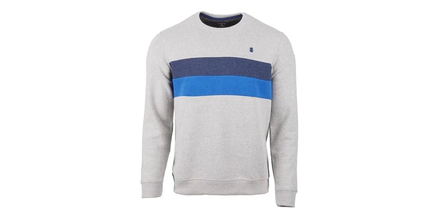 IZOD Men's Fleece Tri-Color Pullover