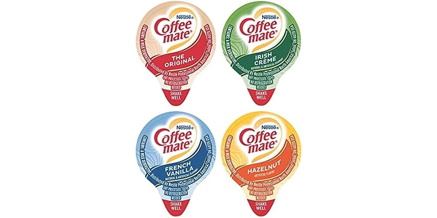 Coffee mate Liquid .375oz Variety Pack 100 Ct