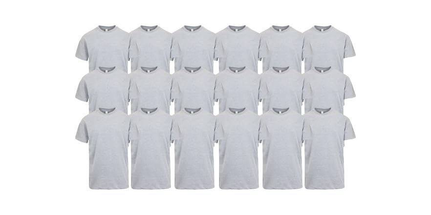Heavyweight S/S Crew Neck Tees 6, 12, OR 18Pk
