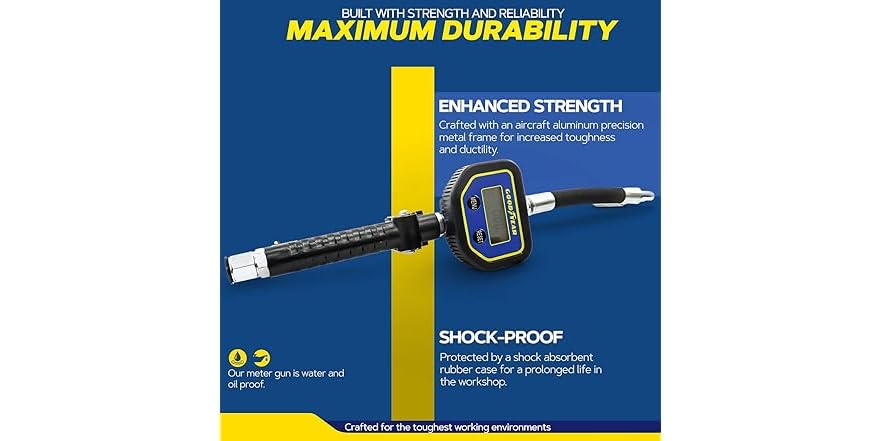 GOODYEAR Digital Oil Control Valve Meter Nozzle 10 GPM
